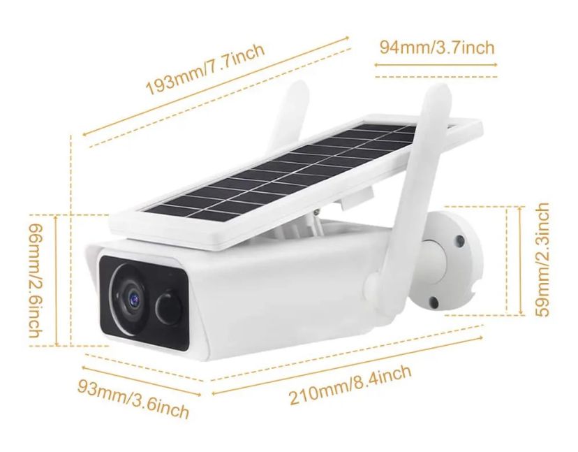Wireless Solar Powered IP Camera 1080P Two Way Audio IP66 | Lebocode Online