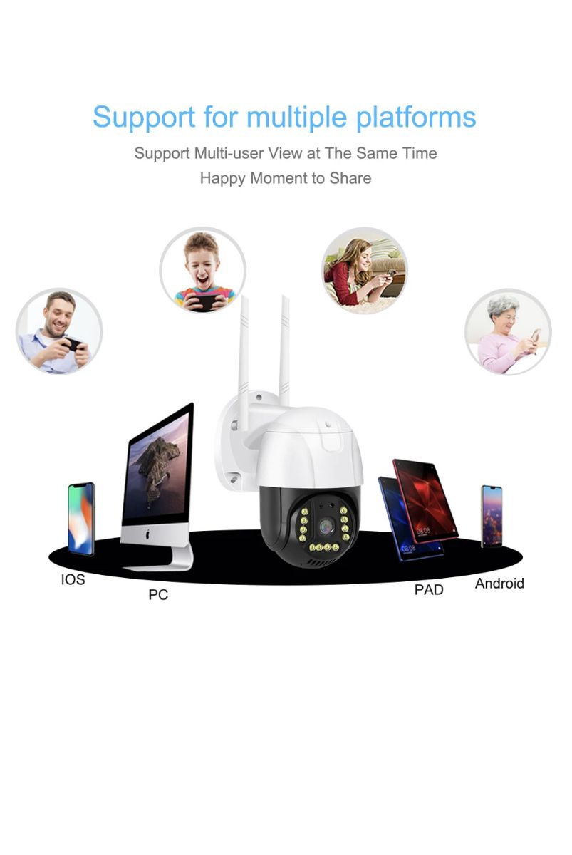 4G Auto Tracking Rotatable V380 PRO Wireless Security Camera | Lebocode ...